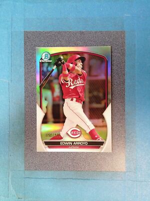 FB87) 2023 Bowman Chrome EDWIN ARROYO 90/499 Refractor Cincinnati Reds ...