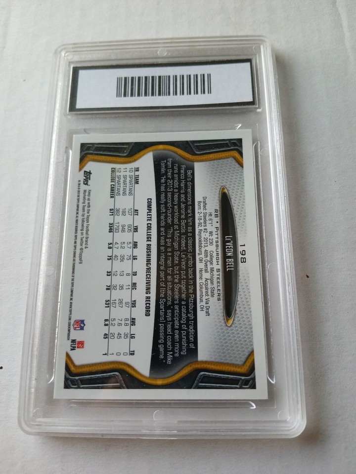 Le’Veon Bell 2013 Topps Chrome ROOKIE #198 RC PGA 10 Steelers | eBay