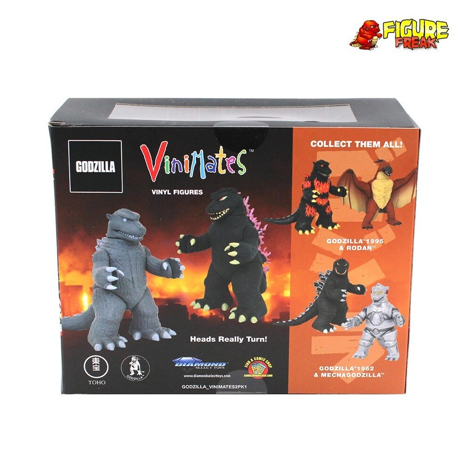 Vinimates 1954 Godzilla & 1999 Godzilla Vinyl Figure 2-Pack | eBay