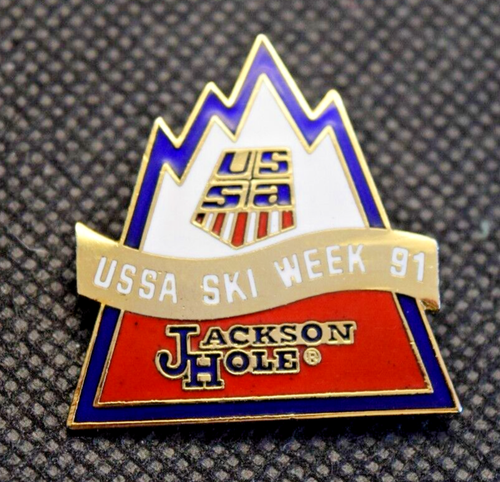 USSA Ski Week '91 Jackson Hole Wyoming Ski Pin | eBay