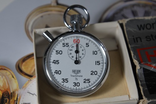 Vintage HEUER Trackmate Two Buttons Manual Wind Stop Watch | eBay