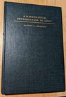 A Mathematical Introduction to Logic - Hardcover, by Enderton Herbert B ...