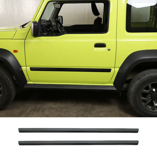 2× Steel Black Side Door Body Molding Trim For Suzuki Jimny JB64 JB74 ...