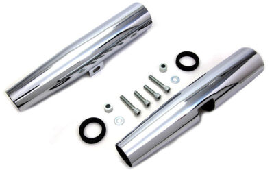 Chrome 39mm Front End Fork Tube Covers Shrouds Harley 86-03 Sportster ...
