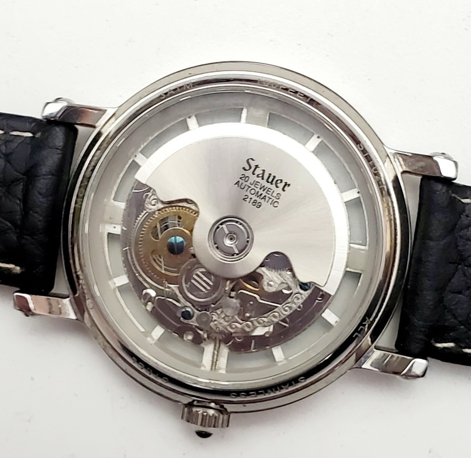 RARE,UNIQUE Men's SKELETON AUTOMATIC Watch STAUER STT021-BLK. In BOX | eBay