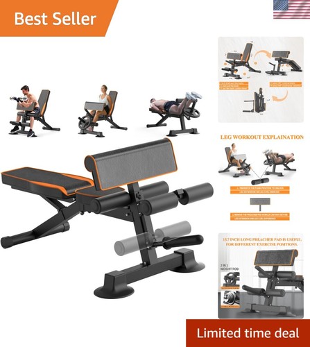 Adjustable Weight Bench Multi-Function Home Gym Foldable Leg Extension ...