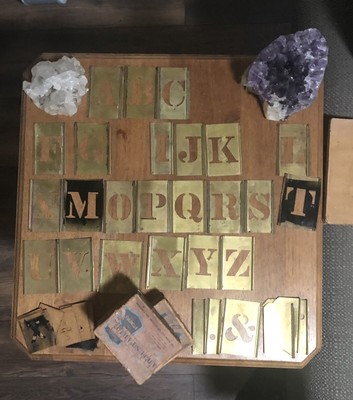 Sign Lettering - Adjustable Brass Letters