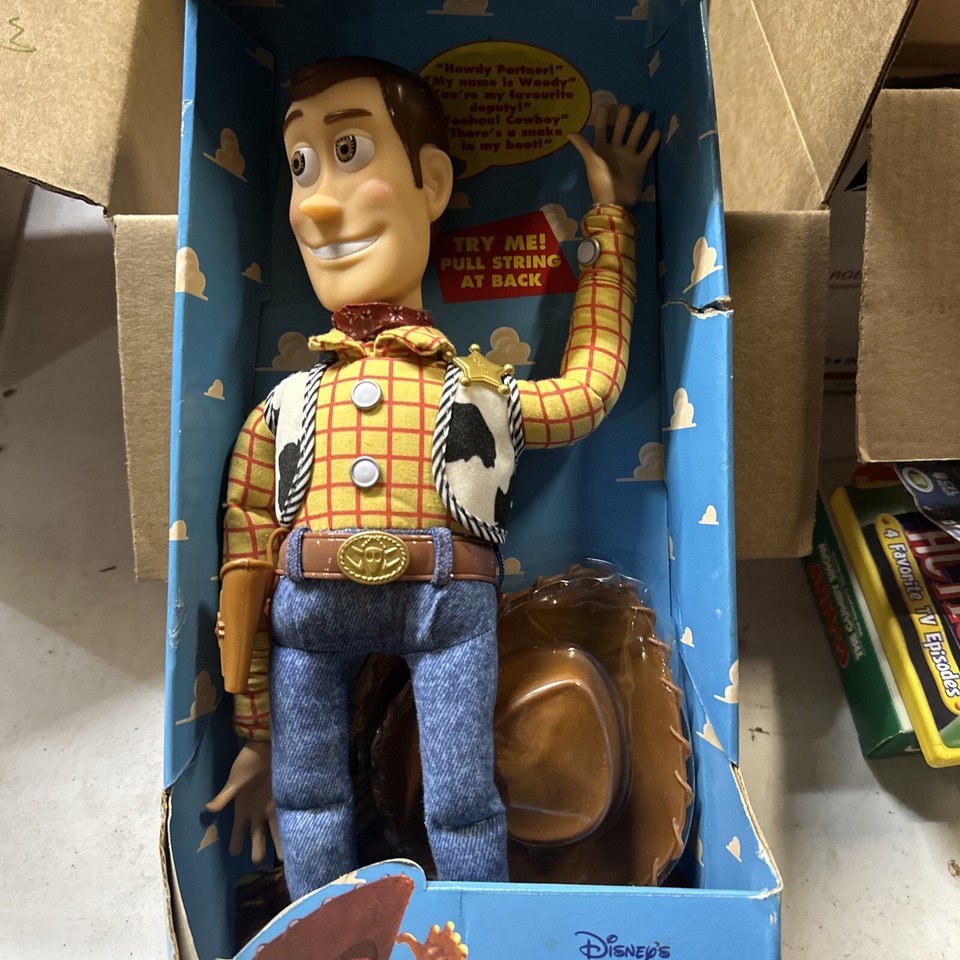 RARE 1995 Toy Story Woody Pull-string Doll 16” NIB Does NOT Talk ...