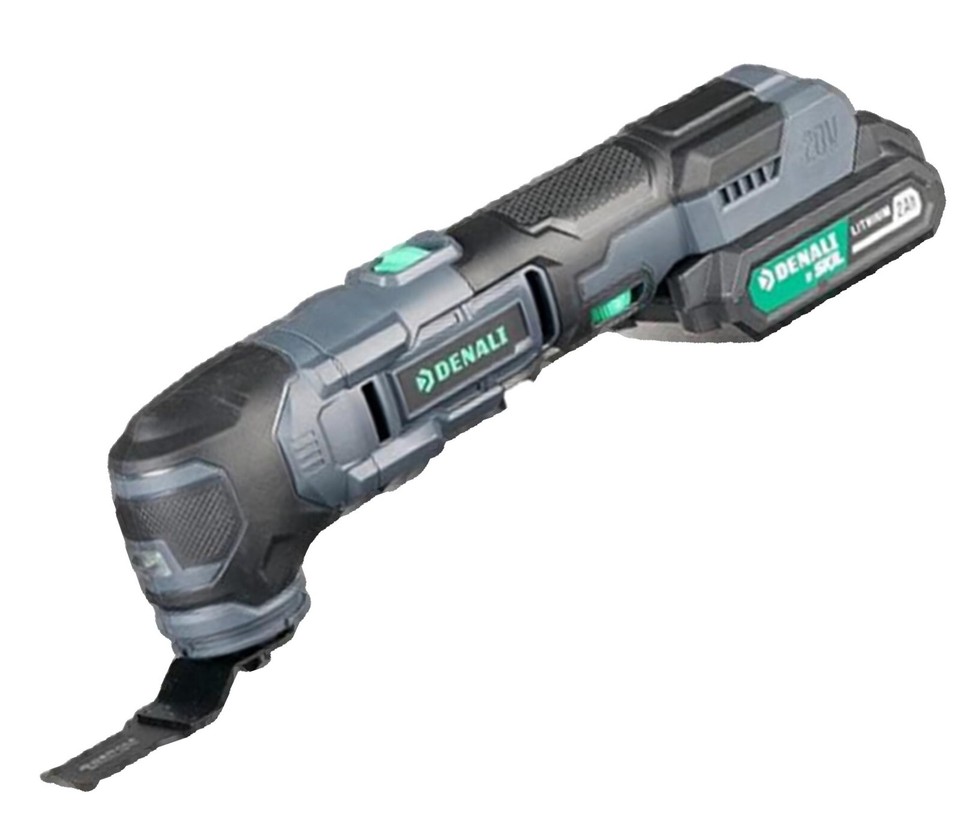 Amazon Brand Denali 20V Cordless Skil Oscillating Multi Tool Kit/2.0Ah ...