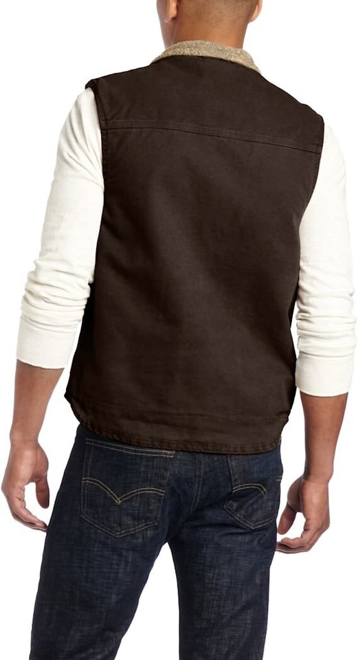 NWoT Carhartt Men's Mock Neck Vest Sherpa Lining Dark Brown Size 2XL ...