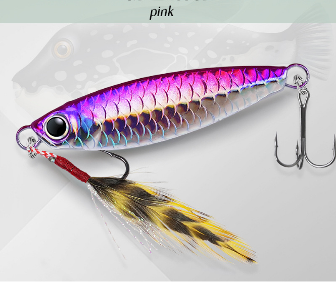 10PCS Fishing All Pelagic Road Runner Baits Iron Plate Metal Spinner ...