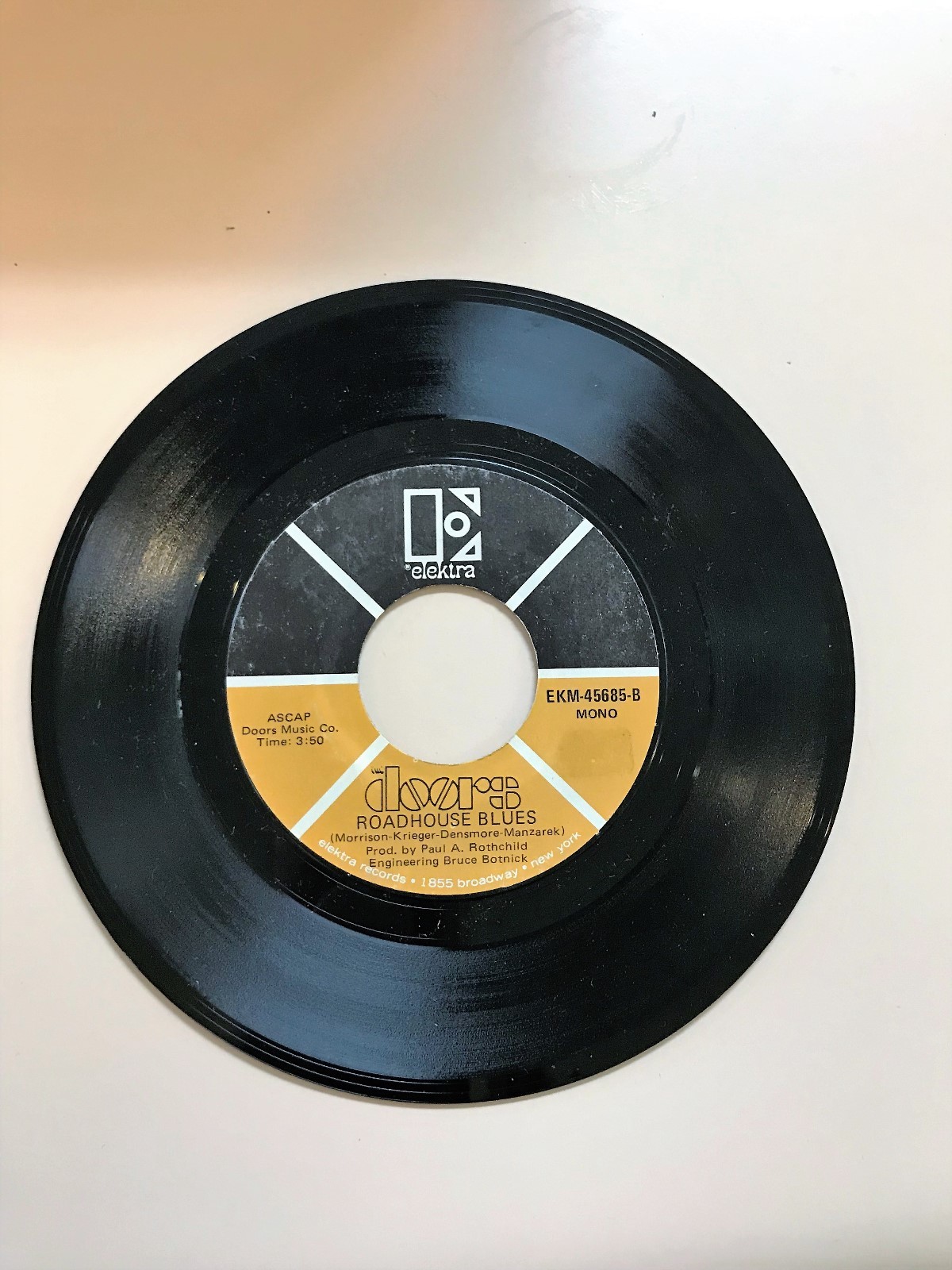 ROCK 45 RPM RECORD - THE DOORS - ELEKTRA EKM-45685 - MONO | eBay