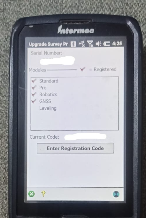 Data Collector PDA Intermec C51 | Survey Pro 5.3 & Carlson SurvCE 4 ...