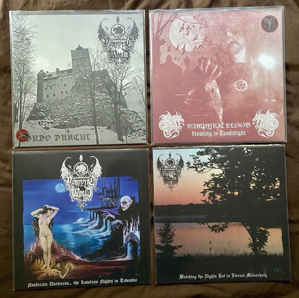 Vampyric Blood 4 Vinyl Lot Cradle of Filth Behemoth Satanic Warmaster ...