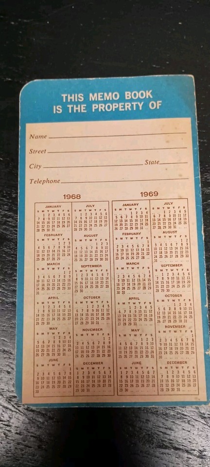 TWO Vintage 1968-69 Helme Smokeless Tobacco Brand Pocket Memo Books | eBay