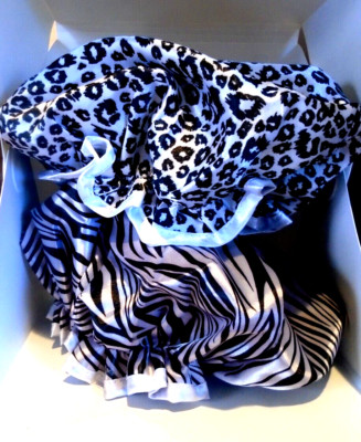 2 Shower Caps Zebra Print and Leopard Print | eBay