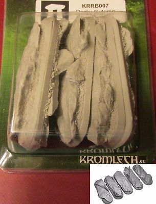 Kromlech KRRB007 Rocky Outcrop (5) 25x70mm Bike Bases Highland Rocks ...