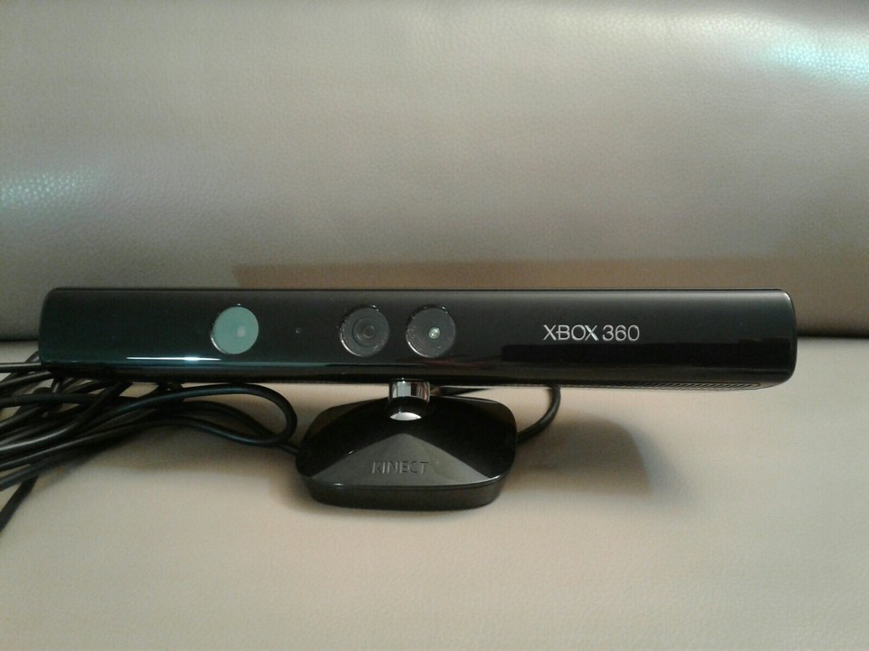Microsoft XBOX 360 Kinect Motion Sensor Bar Black OEM 1414 Tested w ...