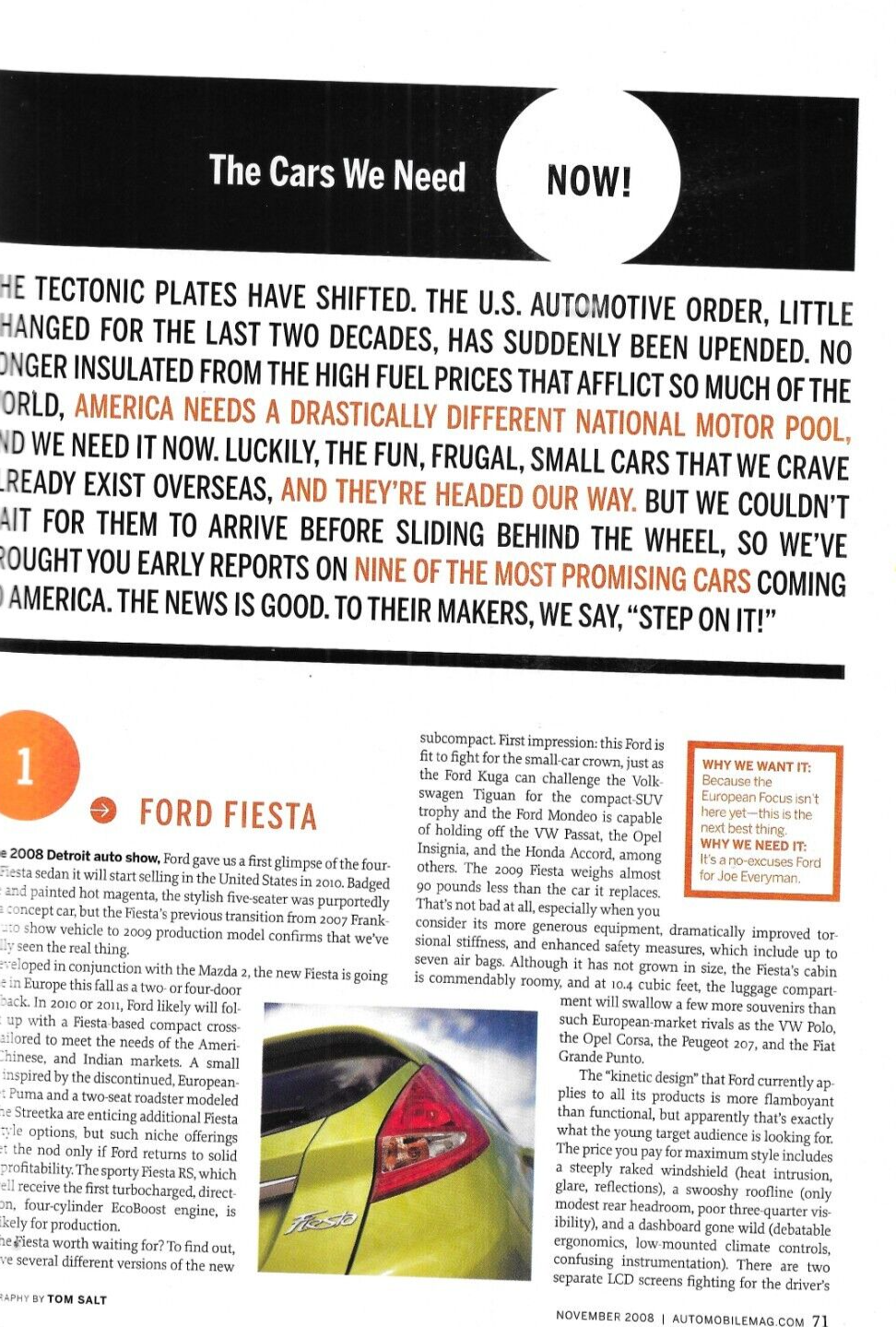 Automobile Magazine Ford Mazda Mitsubishi Nissan Cube Suzuki Cadillac ...