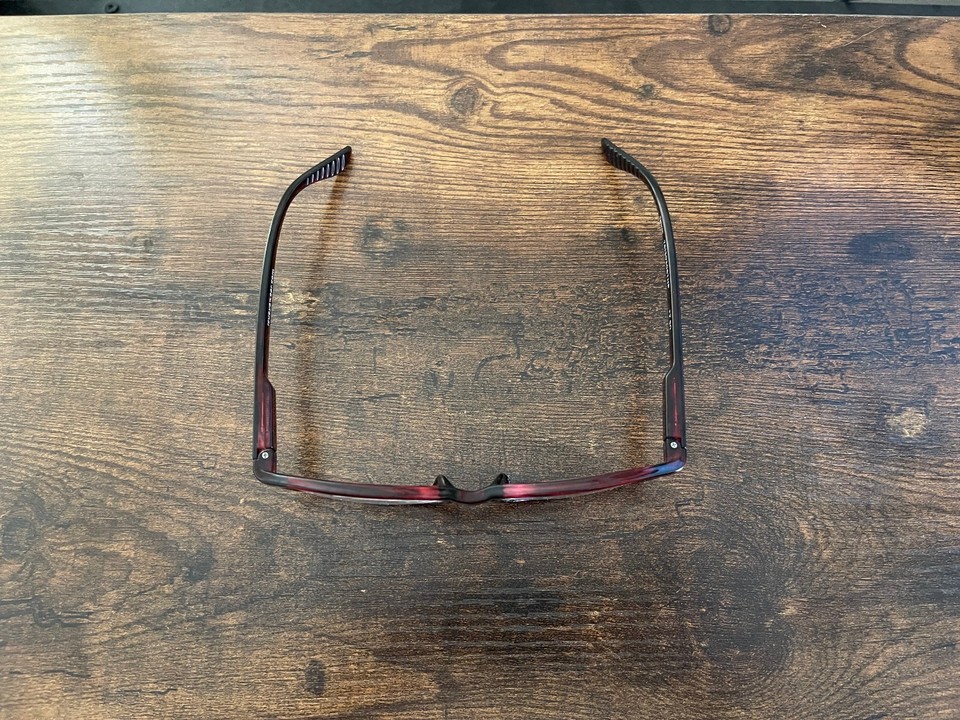 Women's Burgundy Red Rectangular Eyeglass Frames Only Plastic ...