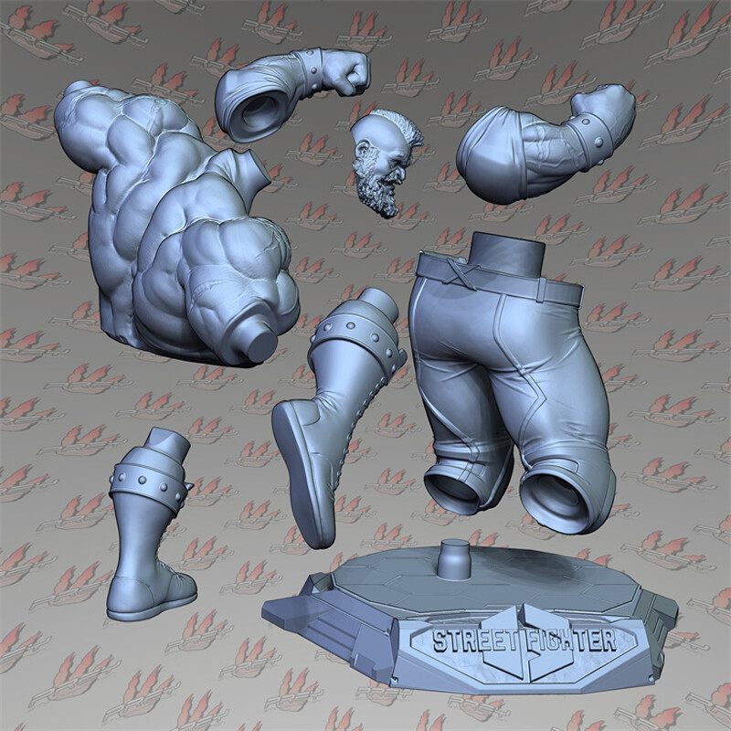 Zangief 3D Printing Garage Kit Figure Model Kit Unpainted Unassembled ...