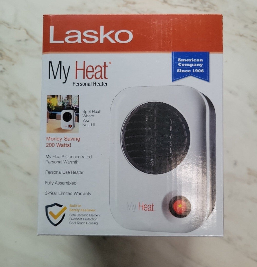 Lasko 101 My Heat Personal Heater White Portable Electric Heaters