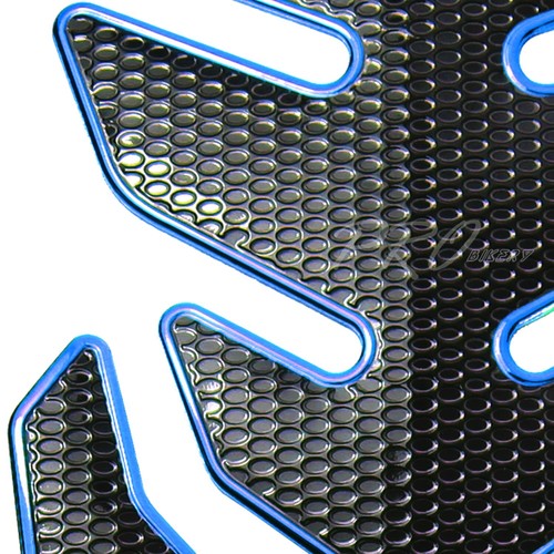 4PCs Blue Fuel Tank Pad+YZF-R6/R6S Emblem Sticker+6"Silver Logo&Letter ...
