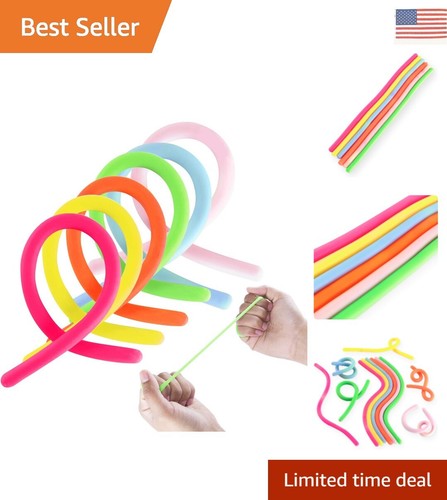 12 Pack of Stretchy Jelly String Noodles - Fidget Sensory Toys ...