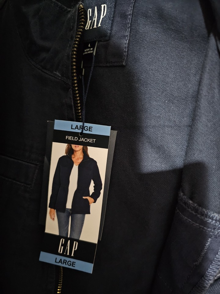 GAP field jacket women's comfort sweater 100% cotton Slight Variation ...