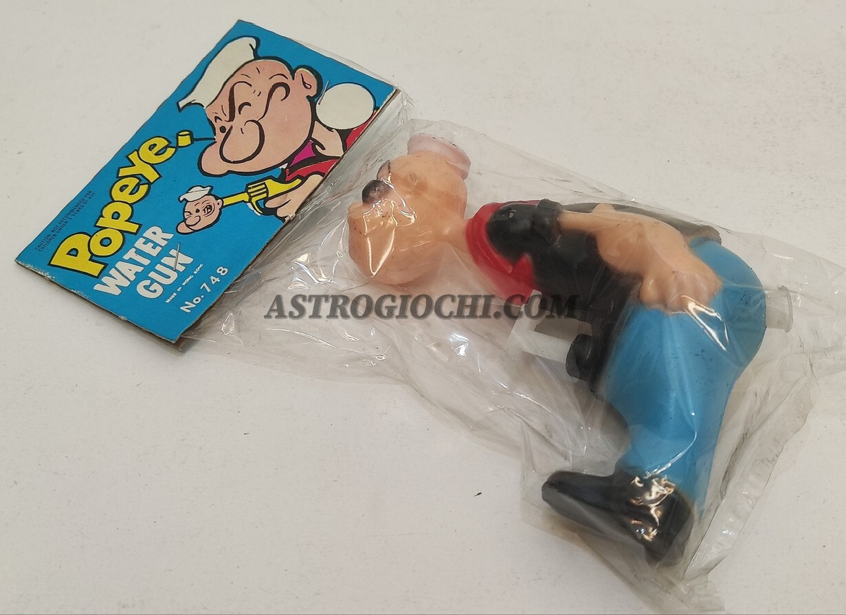POPEYE WATER GUN VINTAGE '70 BRACCIO DI FERRO PISTOLA ACQUA NEW IN ...