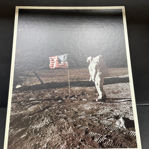 RARE Vintage 16x20” NASA APOLLO 11 FLAG Photo Eastman Kodak Co. | eBay