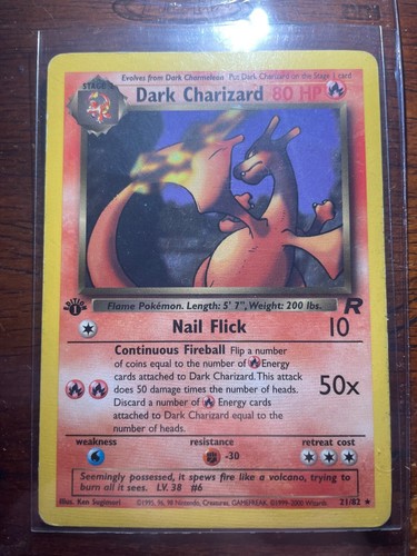 1st edition Dark Charizard 21/82 Team Rocket non holo | eBay