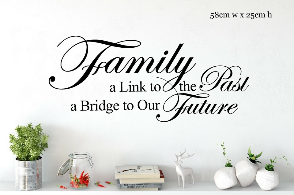 Custom Quotes Wall Stickers Family Removable Vinyl Decal Mural Home ...