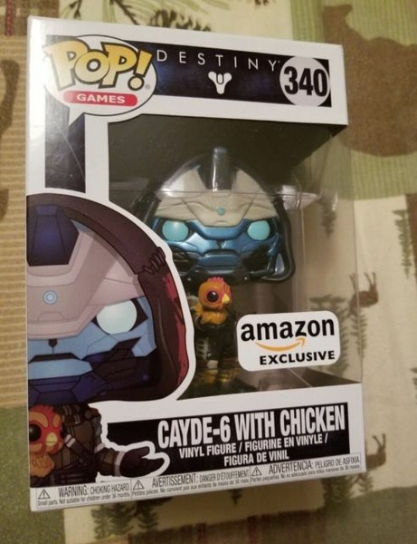 Funko Pop Games Destiny â Cayde 6 With Chicken Amazon for sale online ...