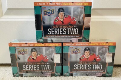 3x 2023/24 UPPER DECK SERIES 2 HOCKEY MEGA BOX 1994/95 ROOKIE DIE-CUT ...