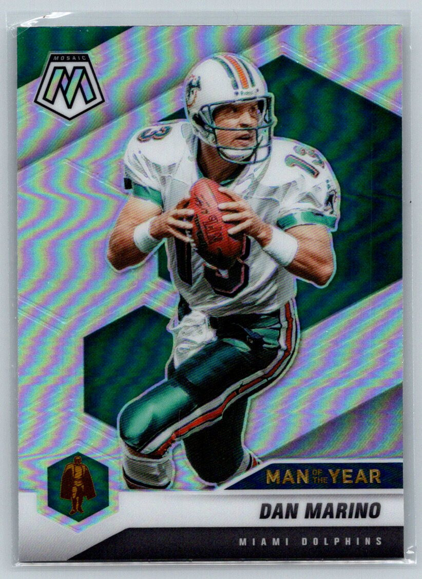 2021 Mosaic Dan Marino Silver Prizm Man Of The Year #278 Dolphins ...