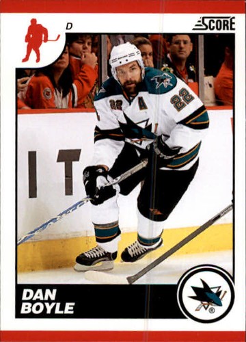 2010-11 Score Sharks Hockey Card #406 Dan Boyle | eBay