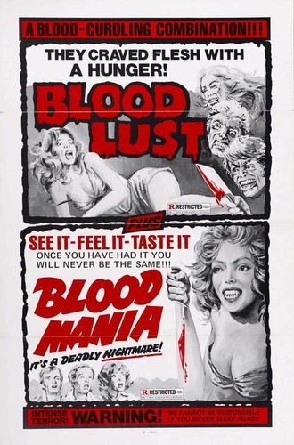 BLOOD MANIA Movie POSTER 27x40 Peter Carpenter Maria de Aragon Alex ...