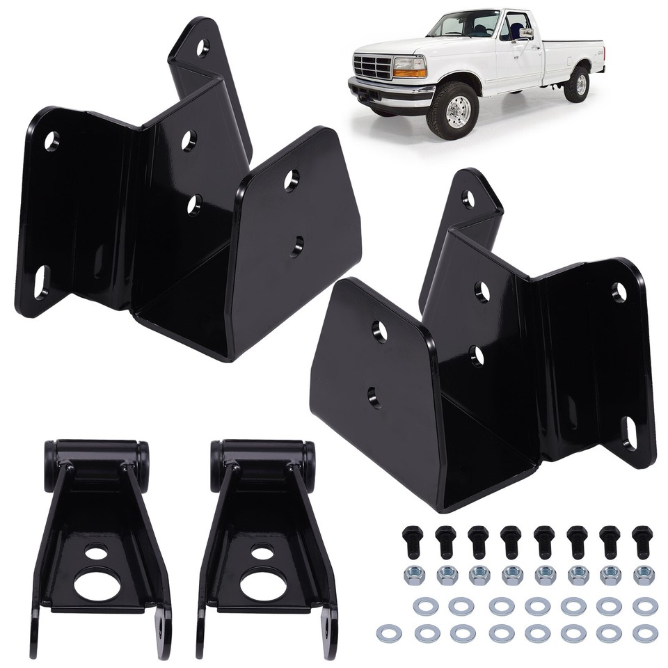4" Drop Shackles & Hangers Lowering Kit For Ford F150 F100 2WD 1973 ...