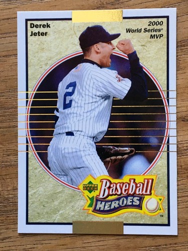 2004 UPPER DECK BASEBALL HEROES DEREK JETER CARD No.96 World Series MVP ...