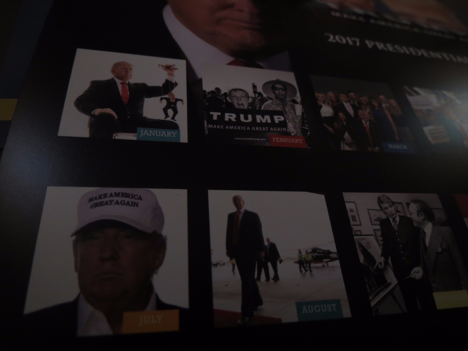 LOT OF 2 DONALD TRUMP PRESIDENT 2017 CALENDARS MELANIA IVANKA PHOTOS ...