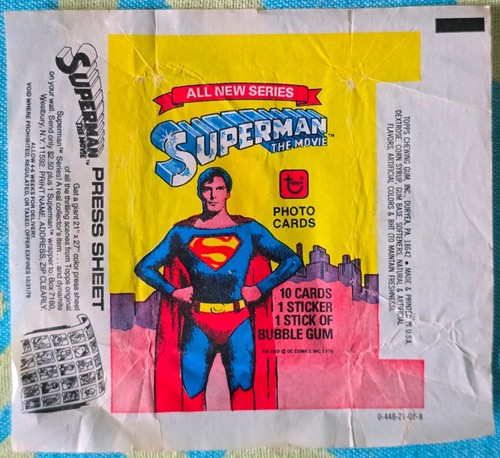 1978 Topps Superman the Movie Series 2 Wrapper | eBay