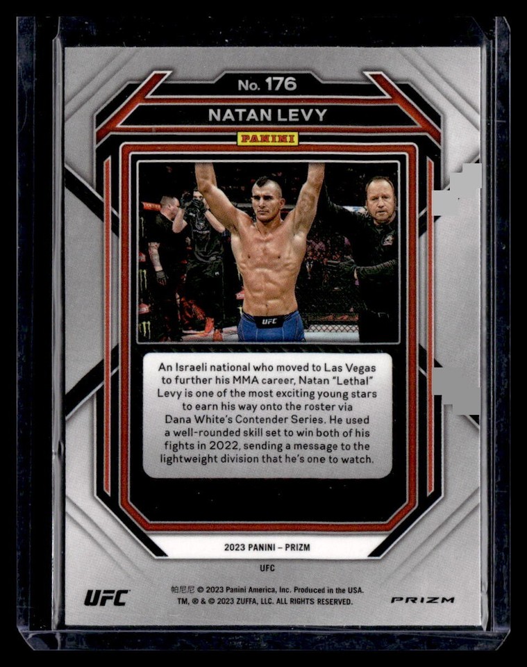 2023 Panini Prizm UFC Prizms Silver #176 Natan Levy | eBay