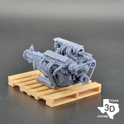 SBC 350ci TPI model engine resin 3D printed 1:24-1:8 scale | eBay
