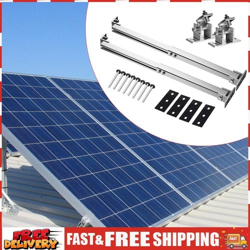 Solar Holder End Clamp Kit Adjustable Solar Panel Mounting Rack Folding ...