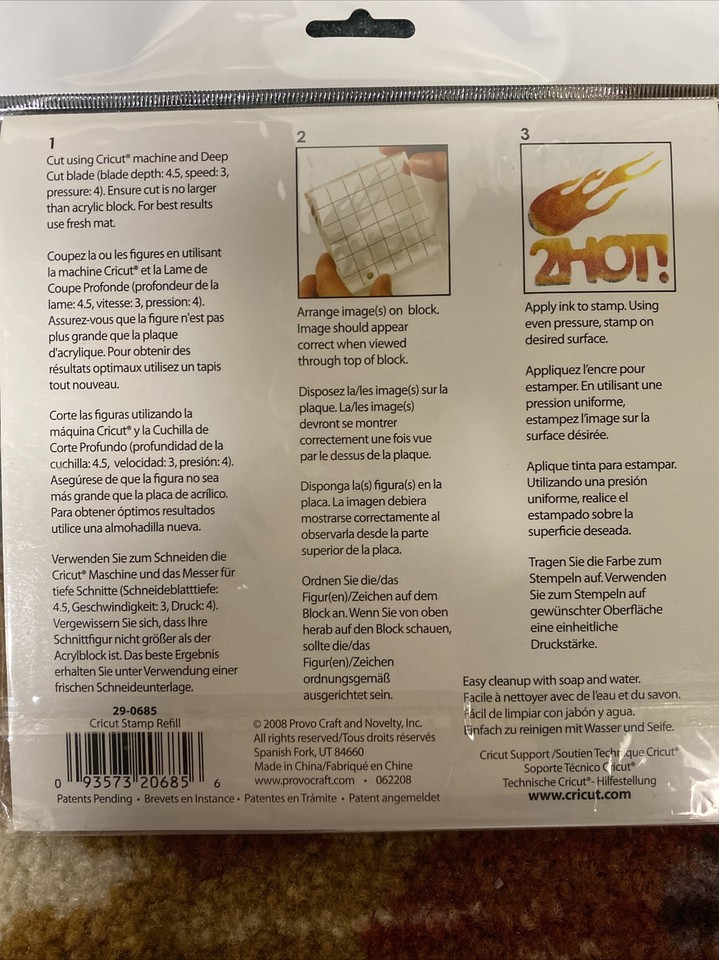 Cricut Cuttables Stamp Sheets With Storage Pouch | eBay