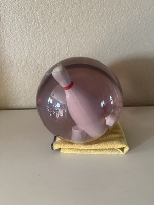 *RARE* Ebonite clear Bowling Ball with bowling pin inside! | eBay