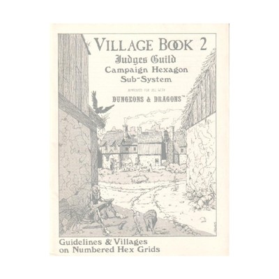Judges Guild D&D Supplement Village Book #2 (2nd) Fair+ | eBay UK