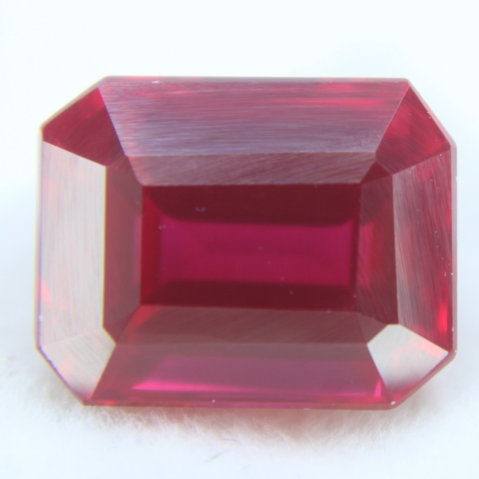 8.90CT Certified Natural Red Ruby Eye Clean Emerald Loose Shape ...