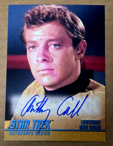 Skybox Star Trek TOS Season 1 A8 Anthony Call Autograph - READ | eBay